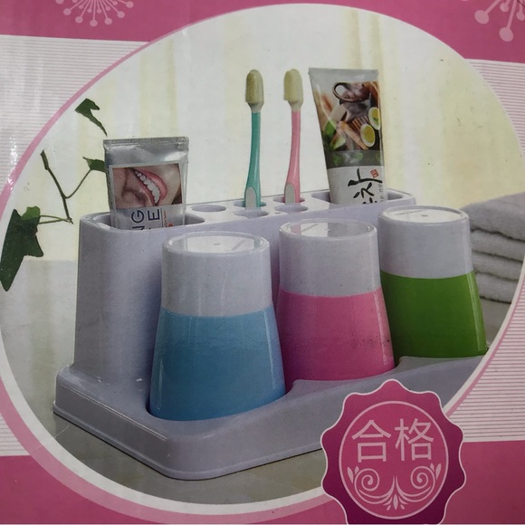 Bath | Bathroom Toothbrush Toothpaste Stand Organizer Plastic Storage ...